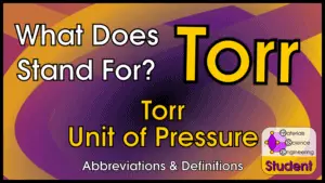 What Does Torr Stand For? torr, a Unit of Pressure – Materials Science ...