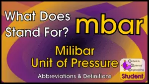What Does mbar Stand For? Millibar, a Unit of Pressure – Materials ...